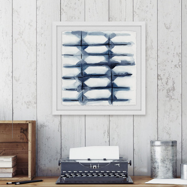 Rosecliff Heights Alessi Indigo Study III Framed On Paper Print | Wayfair