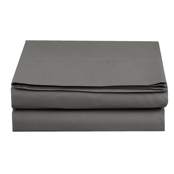 ELEGANT COMFORT Microfiber Percale Solid Colour Fitted Sheet & Reviews ...