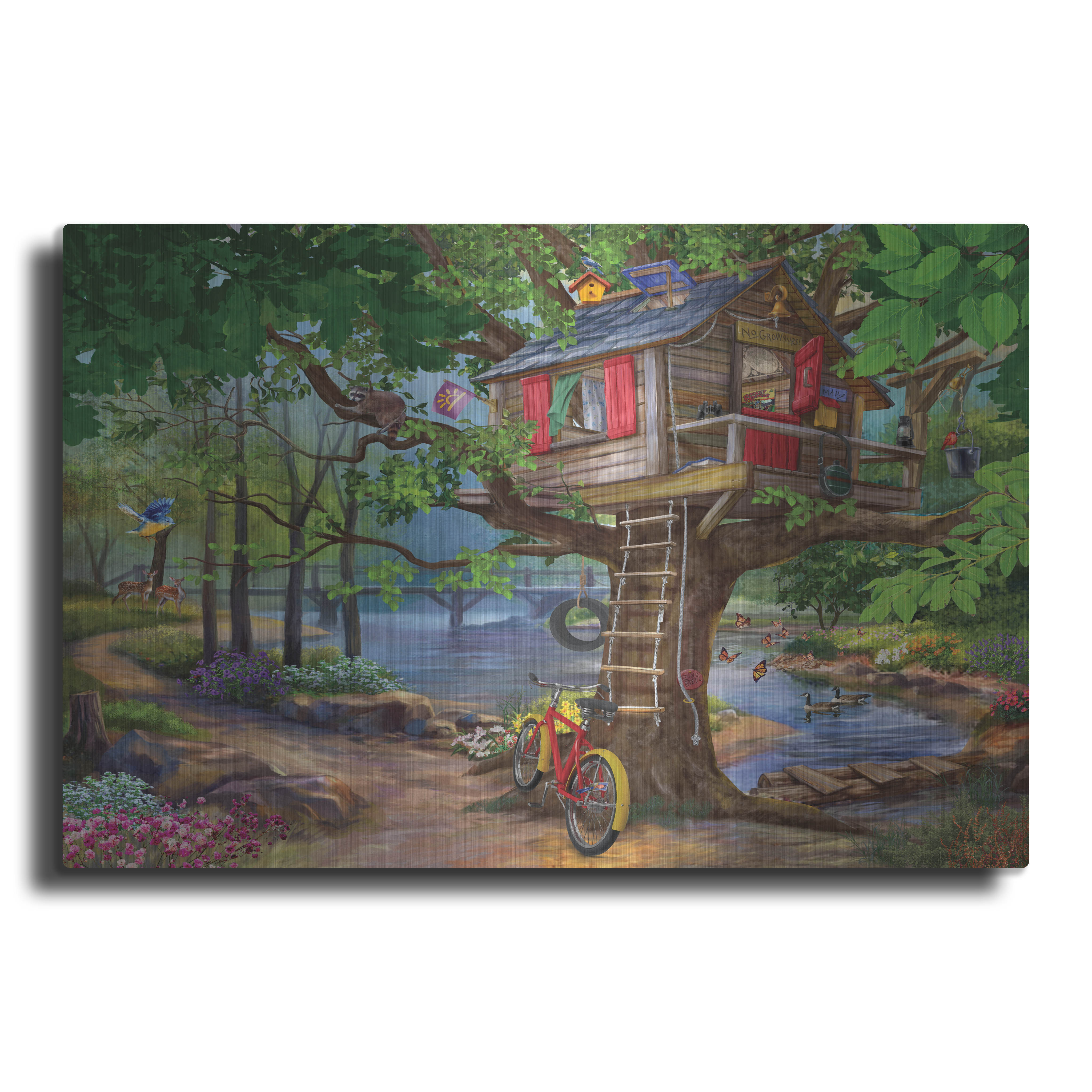 Winston Porter " River Tree House " by Bigelow Illustrations | Wayfair