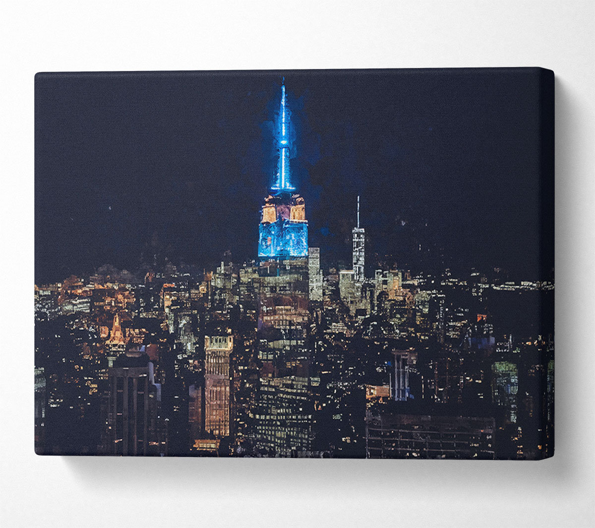 Latitude Run Lighting Up The Building Canvas Watercolour | Wayfair.co.uk