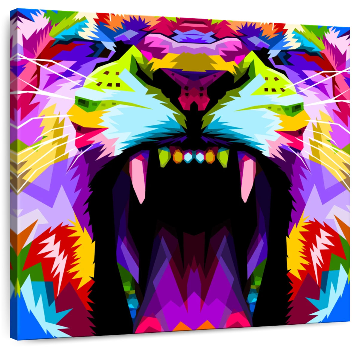 Ebern Designs Crowle Colorful Lion Roar | Wayfair