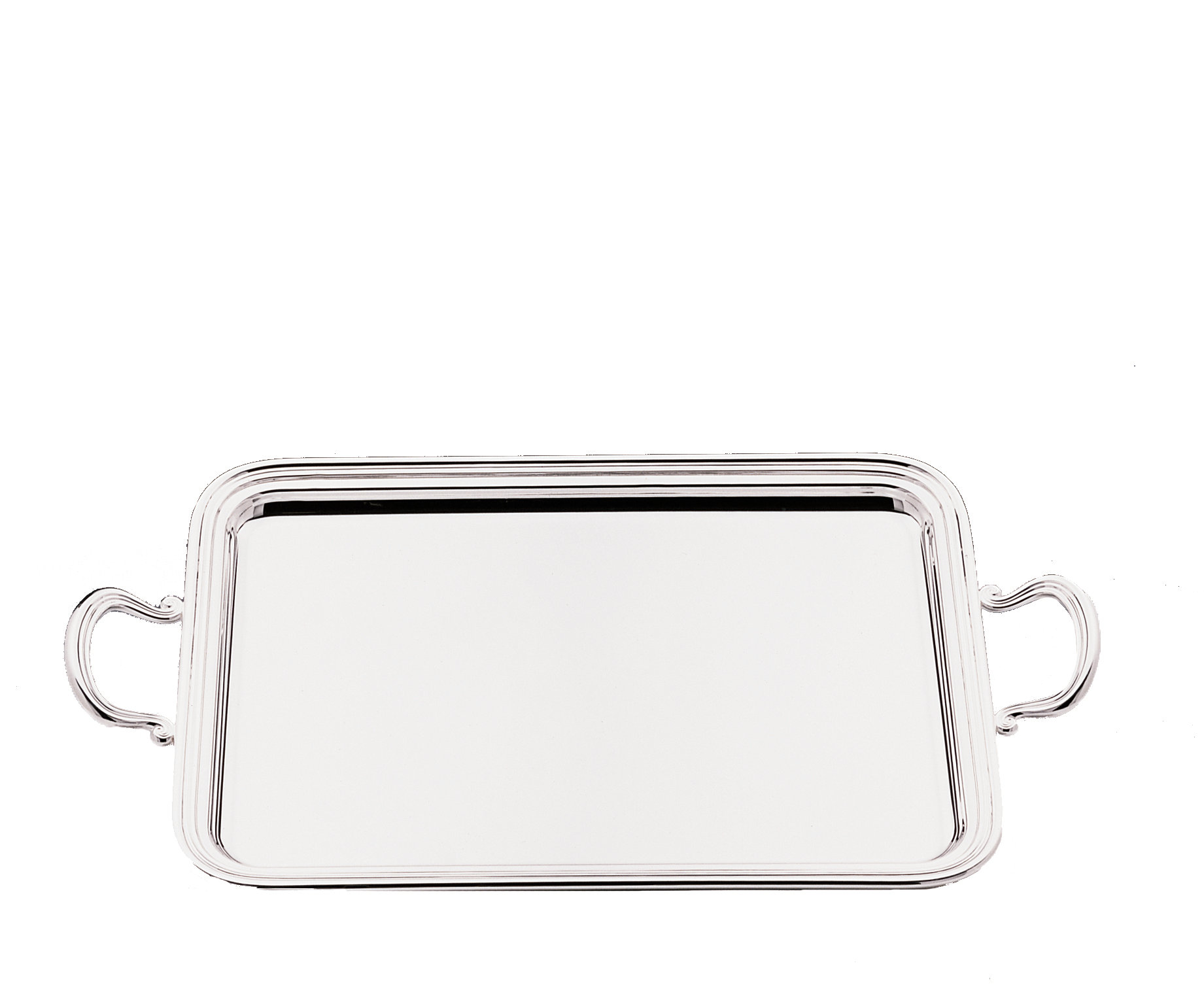 Greggio Silver English Rectangular Coffee Table Tray | Wayfair