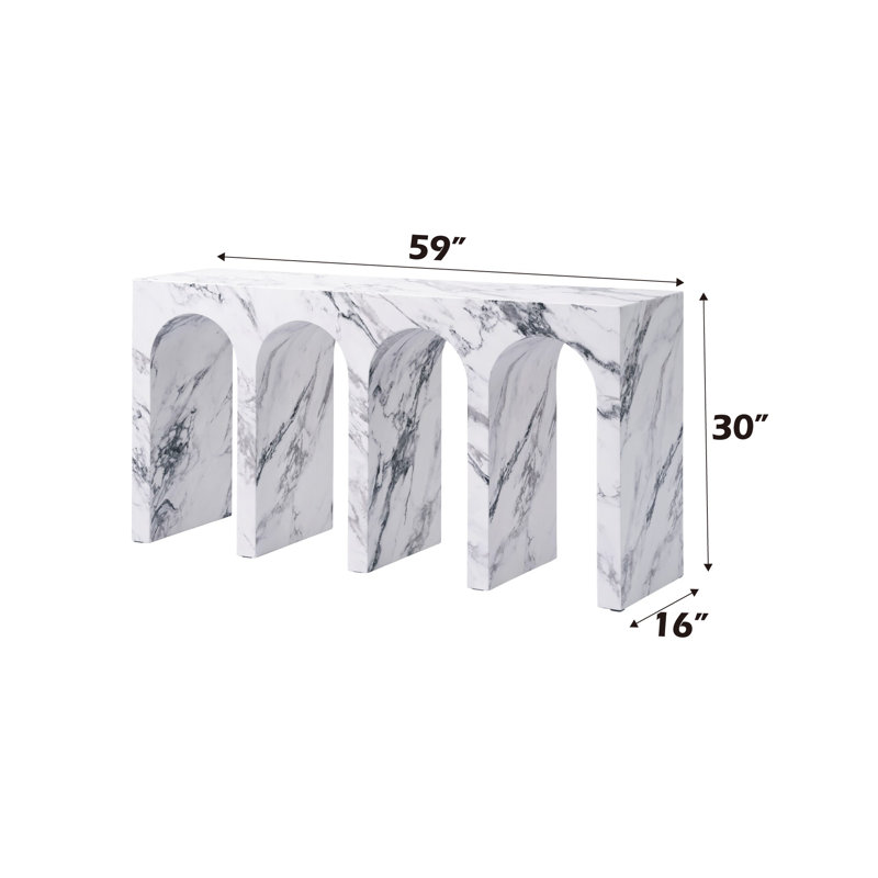 Dmond Engineered Stone Console Table | Wayfair