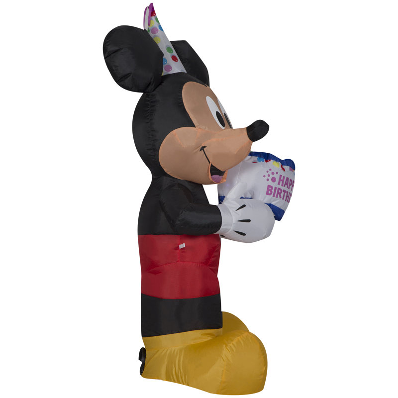 Gemmy Industries Disney Mickey with Birthday Cake Inflatable & Reviews ...