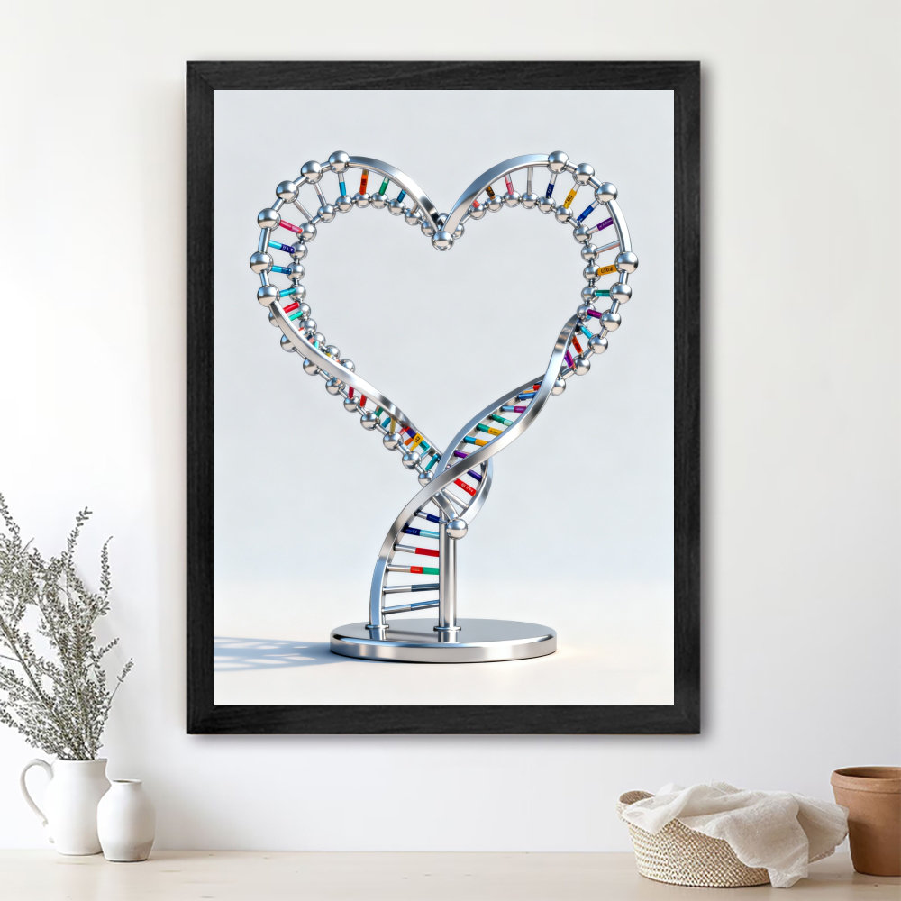 George Oliver Black Framed Vintage Love Ladder Wall Art Retro Style ...