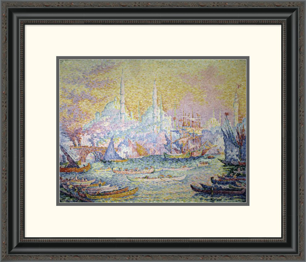 Vault W Artwork Istanbul by Paul Signac - Picture Frame Print on Paper ...