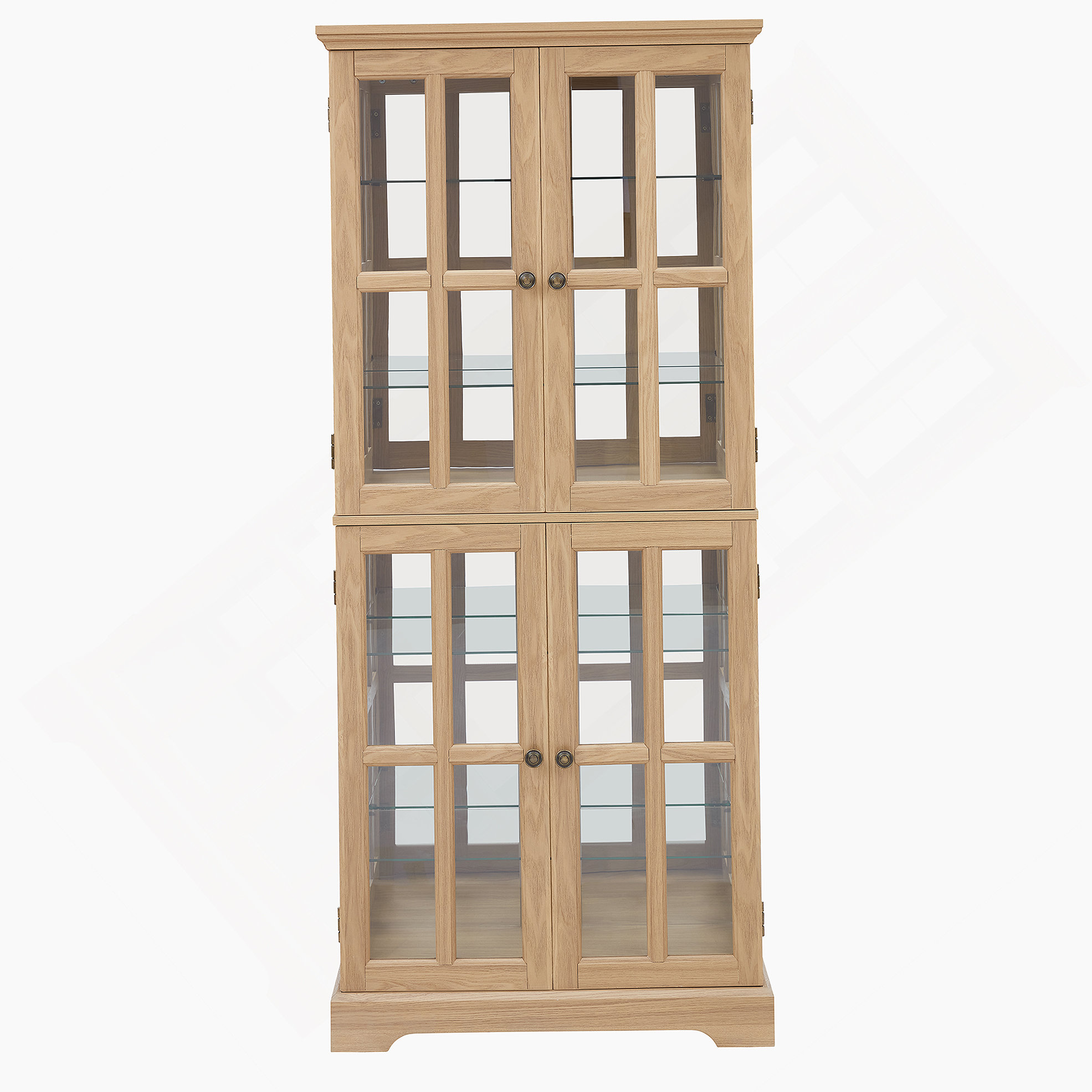 Latitude Run® Exquisite Curio Display Cabinet With Glass Doors And ...