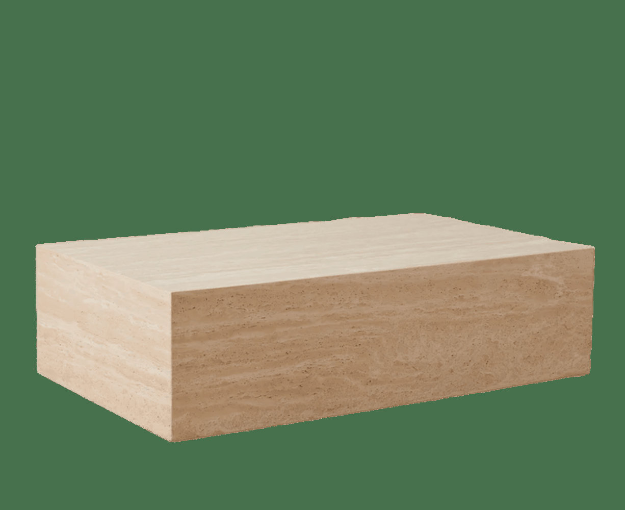 Orren Ellis Deken Genuine Travertine Block Coffee Table - Travertine ...