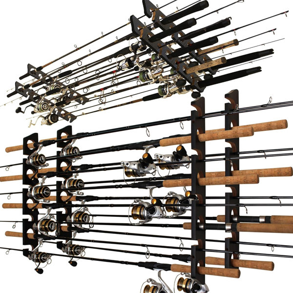 WFX Utility™ 8 Fishing Rod Wall Or Ceiling Fishing Rod Storage Rack ...