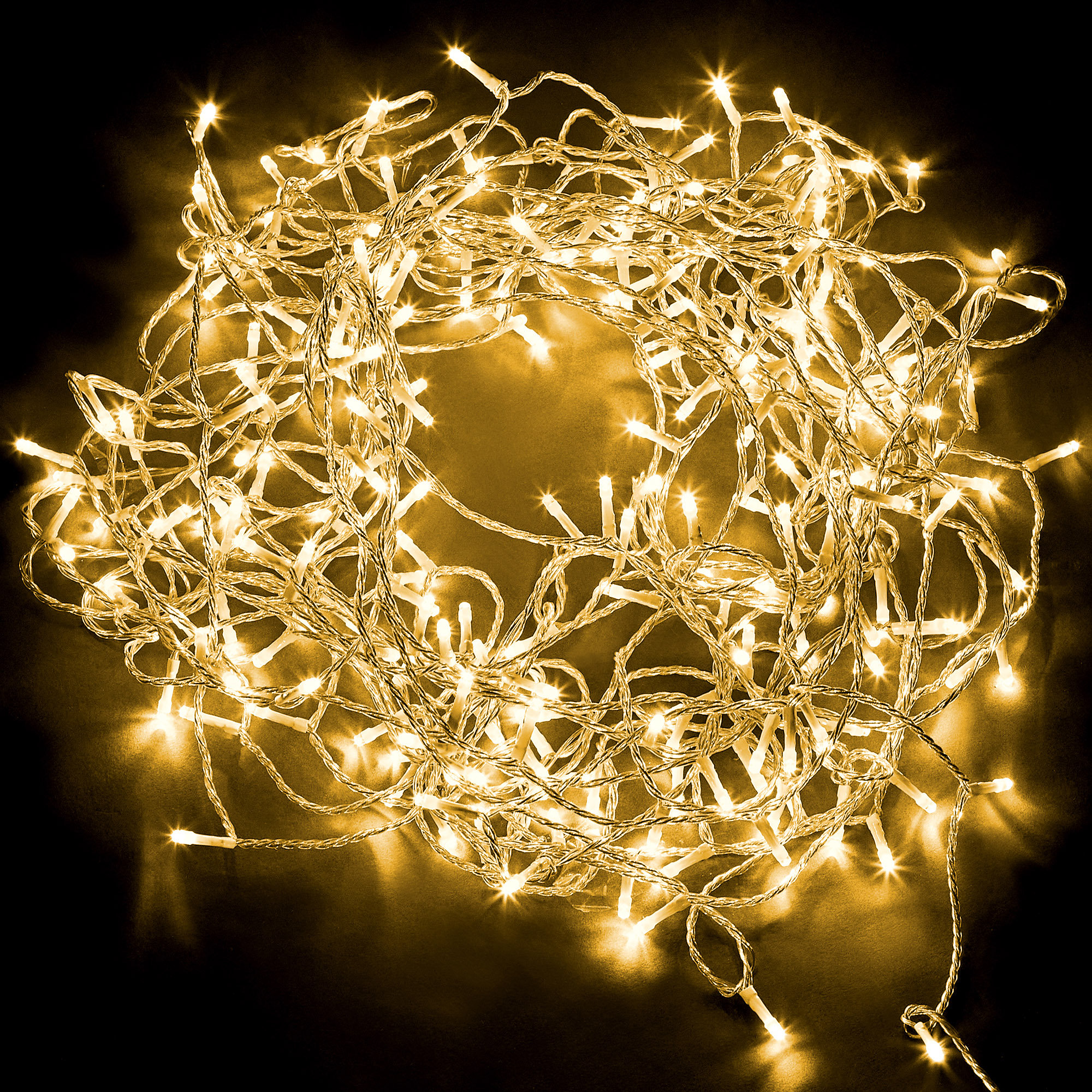 The Seasonal Aisle NETTA Fairy String Lights with Clear Cable and 8 ...