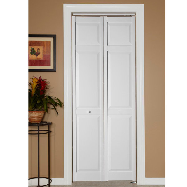 Home Fashion Technologies Paneled PVC/Vinyl Bi-Fold Door with ...