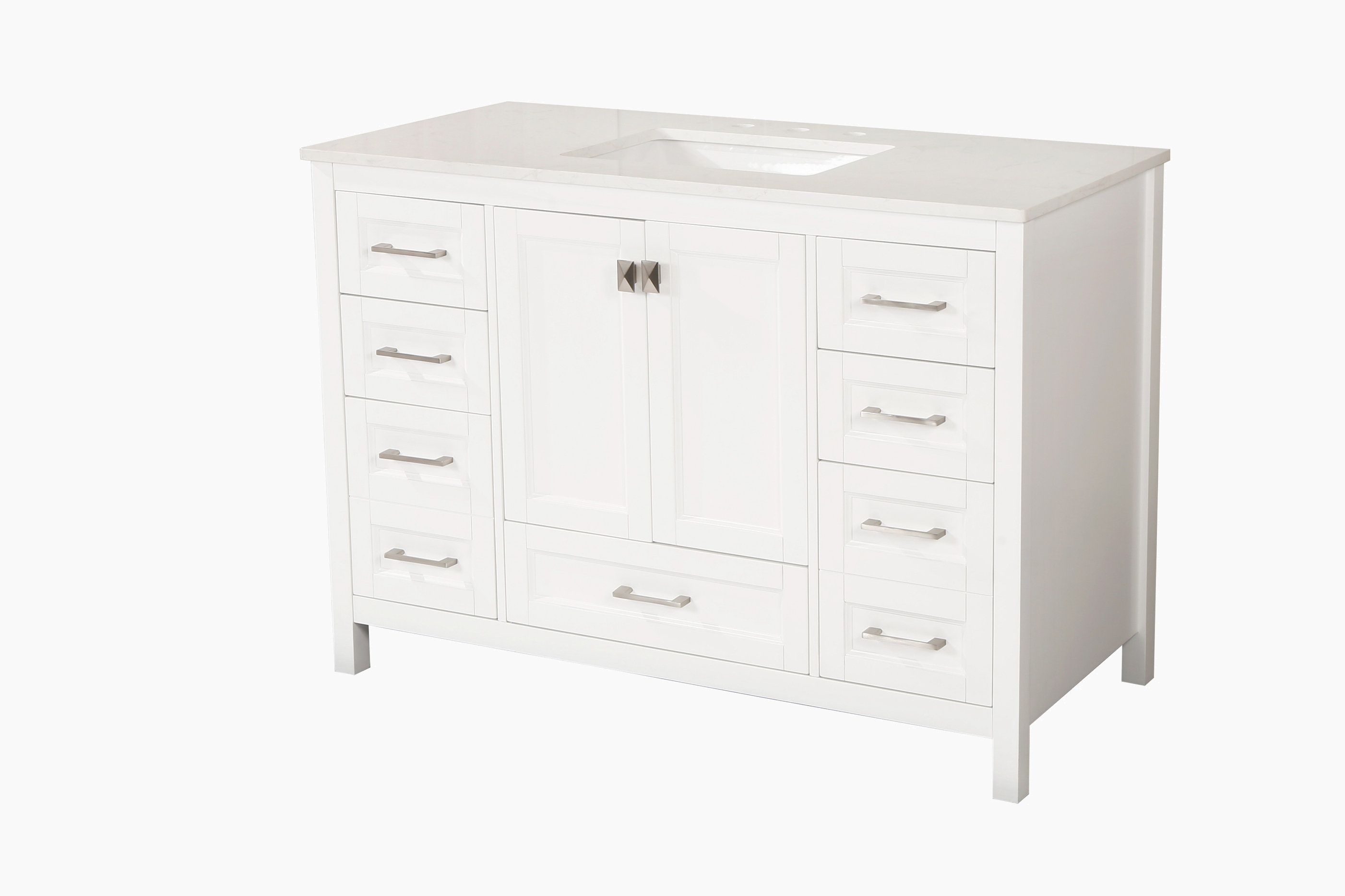 Ebern Designs Vanity Sink Combo Featuring A Marble Countertop, Bathroom ...