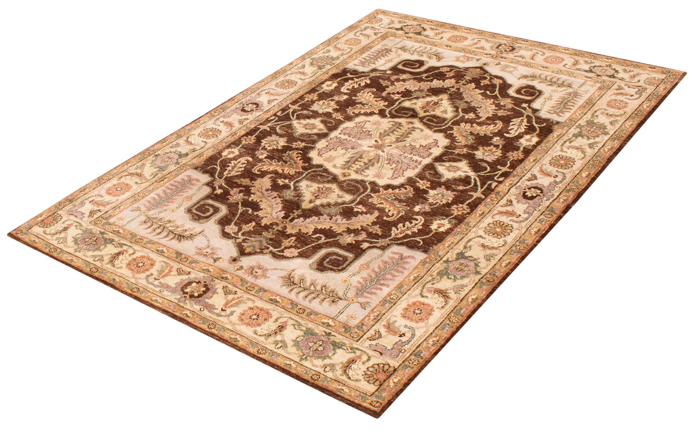 Canora Grey Keriah Oriental Hand-Knotted Rectangle 5'11" x 9'1" Wool ...