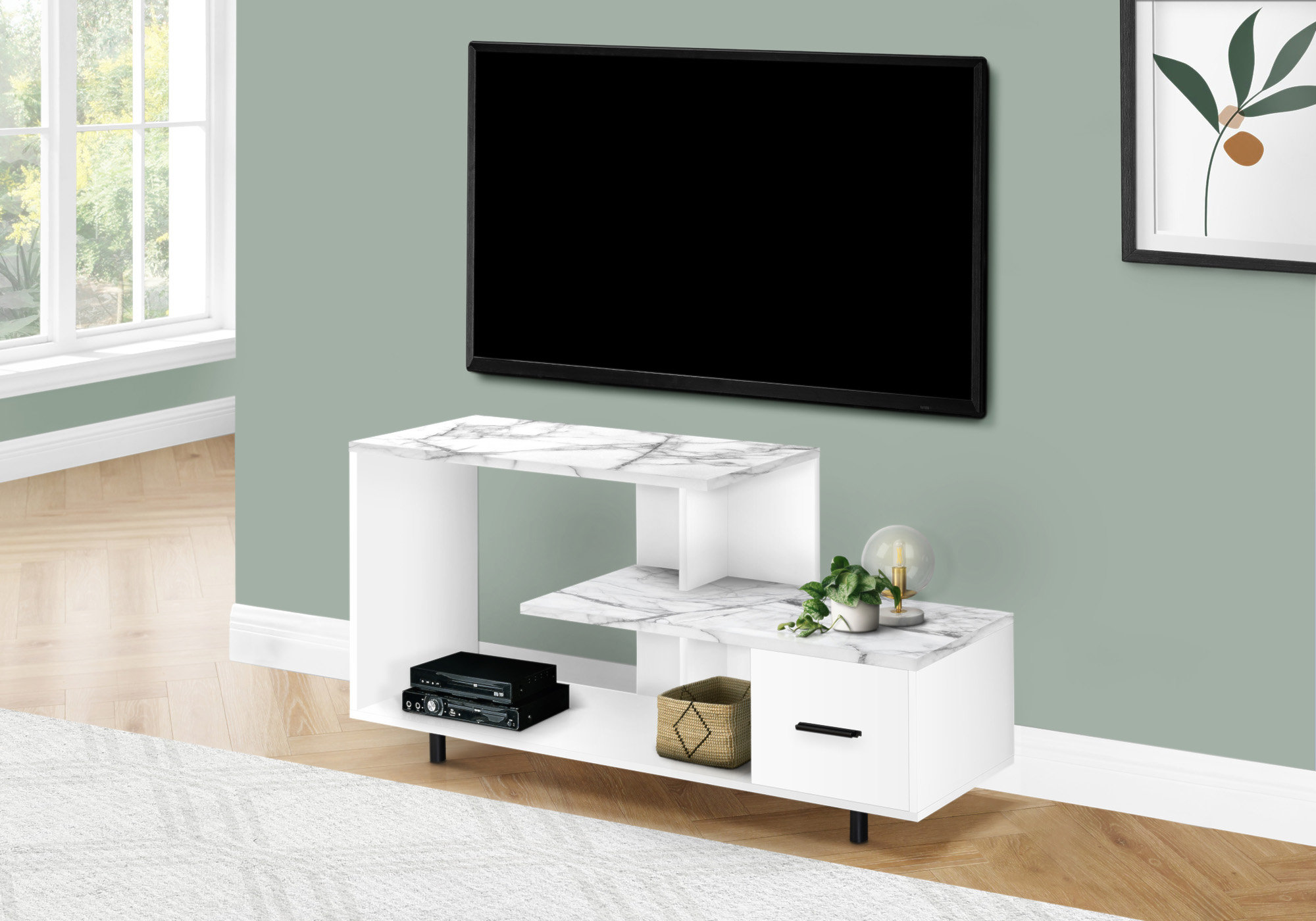 Orren Ellis Tv Stand, 48 Inch, Console, Media Entertainment Center ...