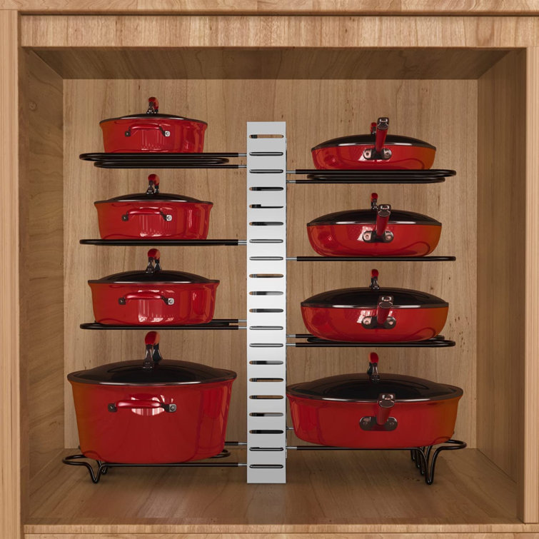 Prep & Savour Metal Rectangle Free Standing Pot Rack | Wayfair