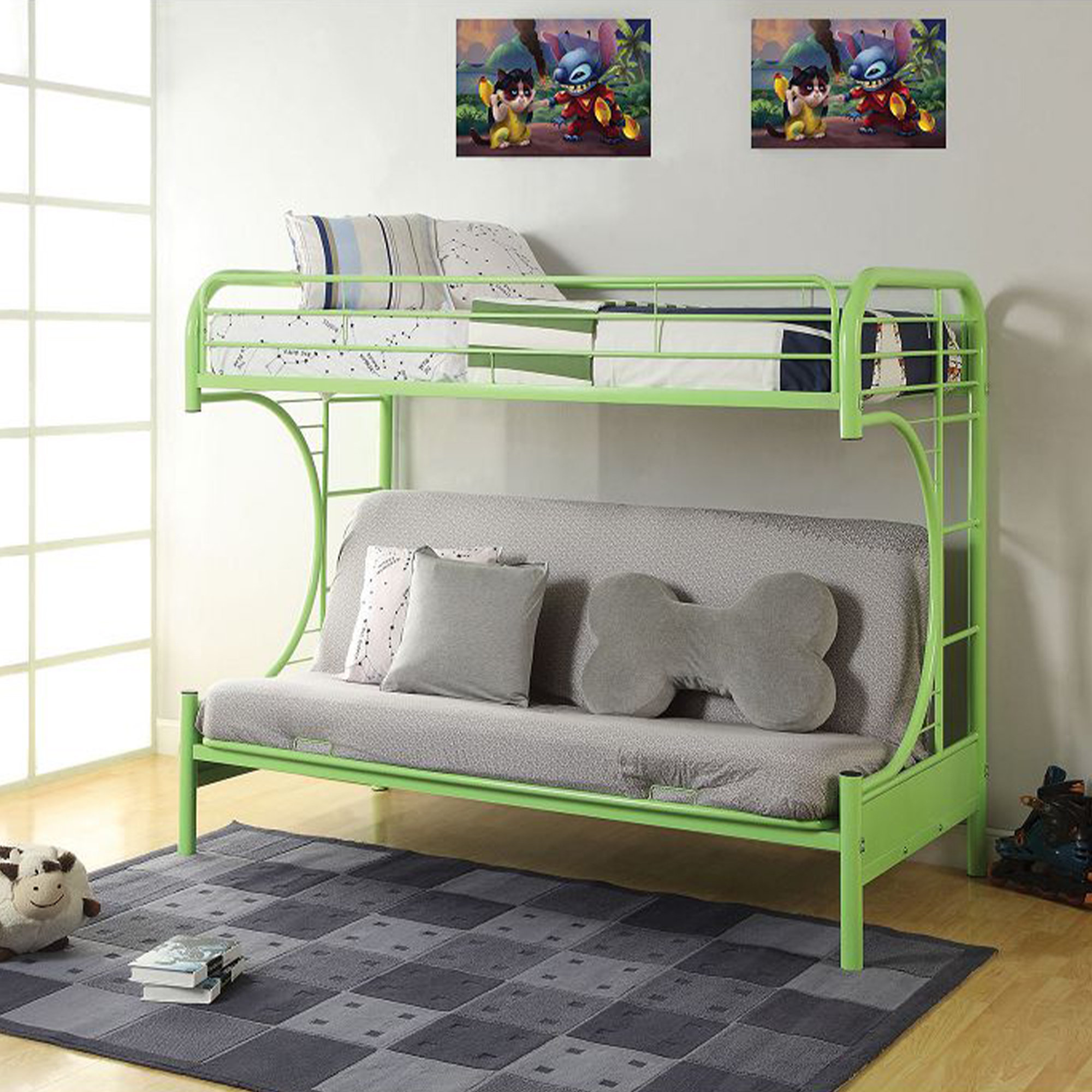 Isabelle & Max™ Metal Twin/Full/Futon Bunk Bed | Wayfair