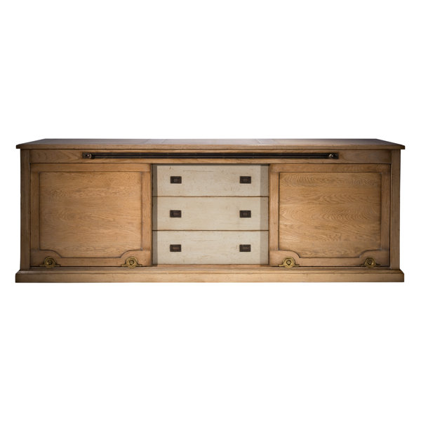 Michel Ferrand Horloger 98.4'' Solid Wood Sideboard | Wayfair