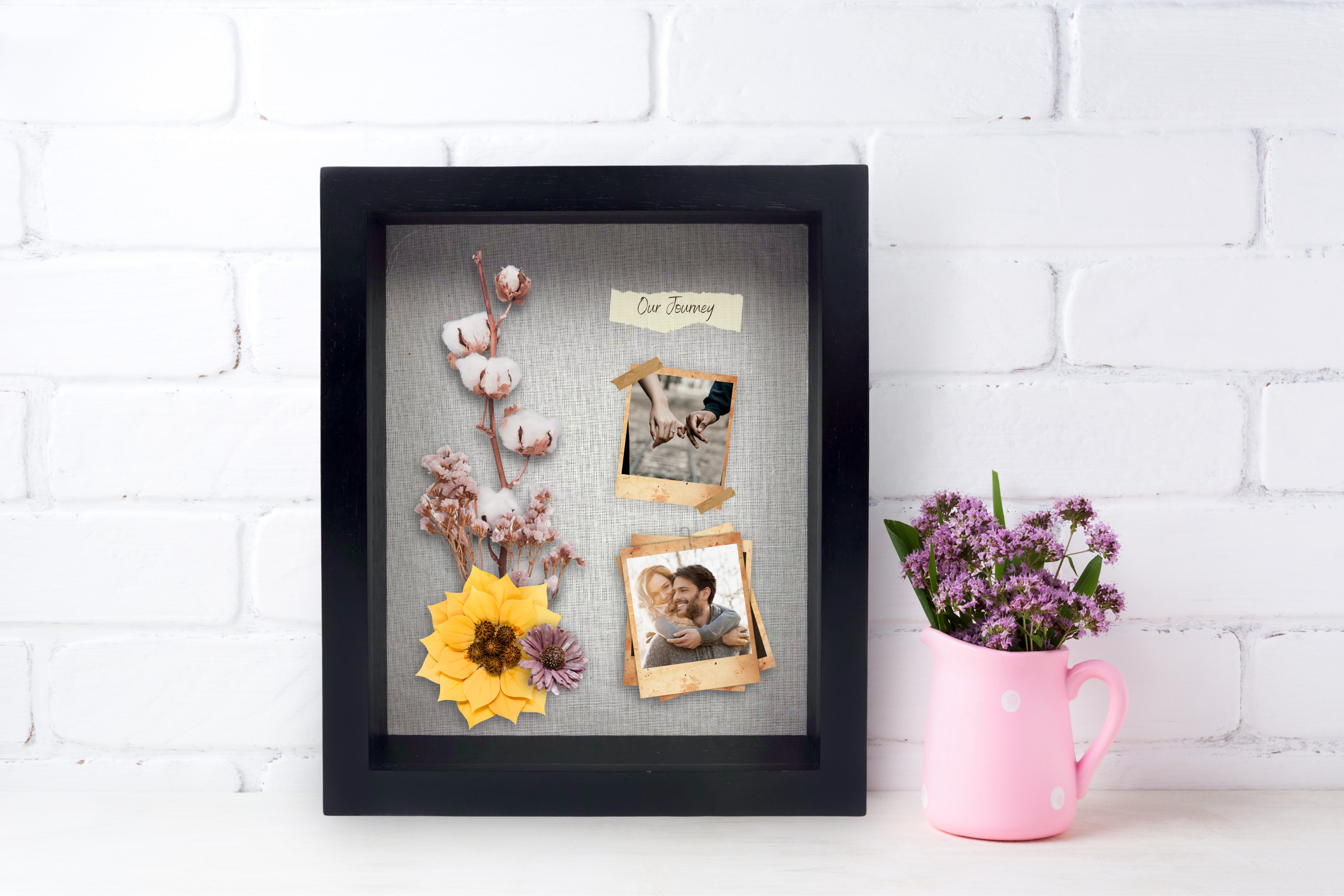 Ebern Designs 8"x10" Solid Wood Black Display Shadow Box Frame - Memory ...