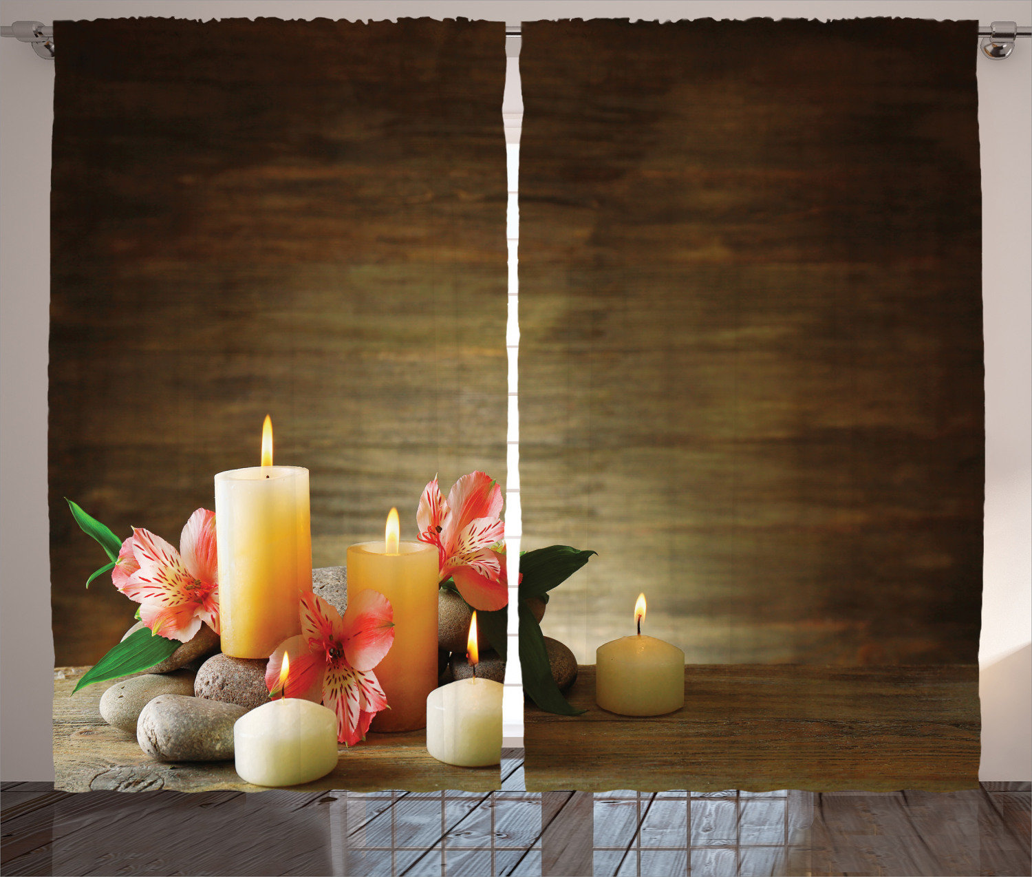 East Urban Home Spa Semi-Sheer Rod Pocket Curtain Panels | Wayfair