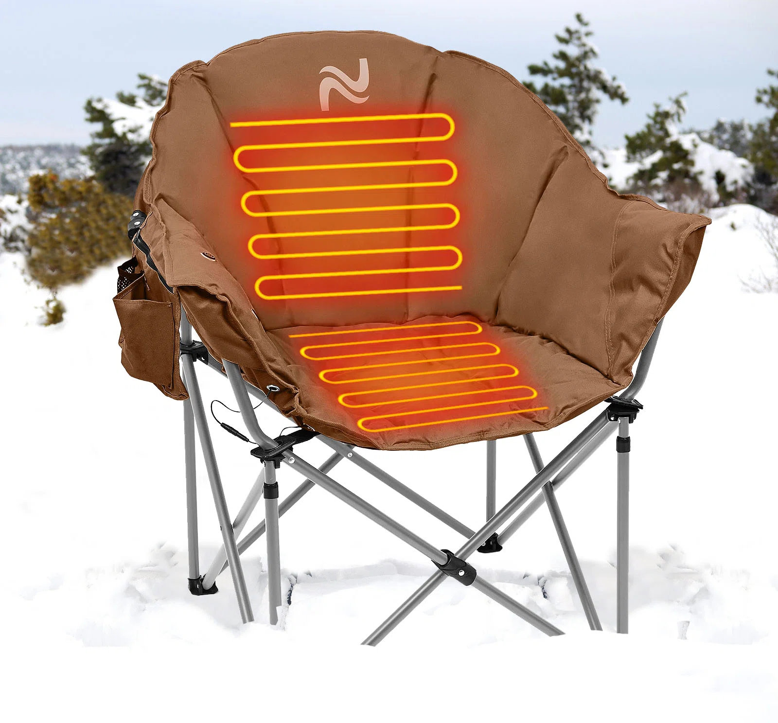 ShangQuan WuLiu Heated Camping Chair,Patio Lounge Chairs with 3 Heat ...