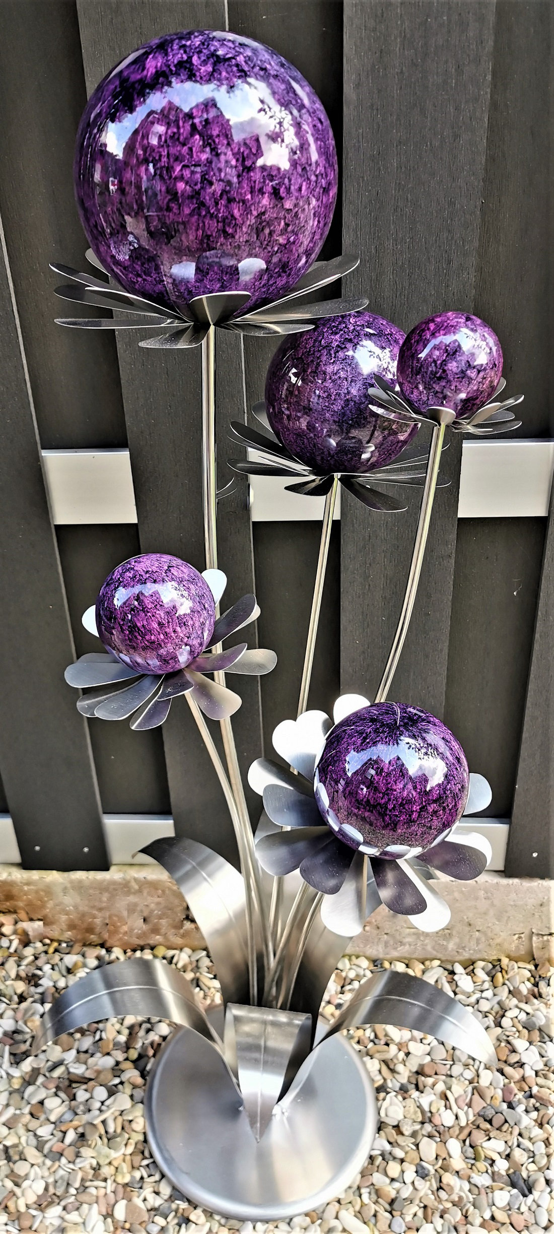Garten Living Casi Stainless Steel Plants & Flowers Garden Art ...