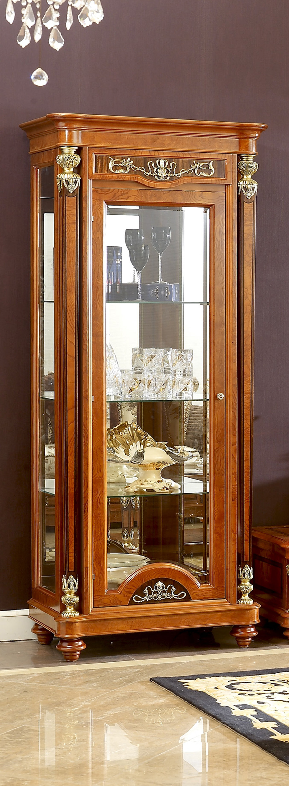 Leonor Lighted China Cabinet