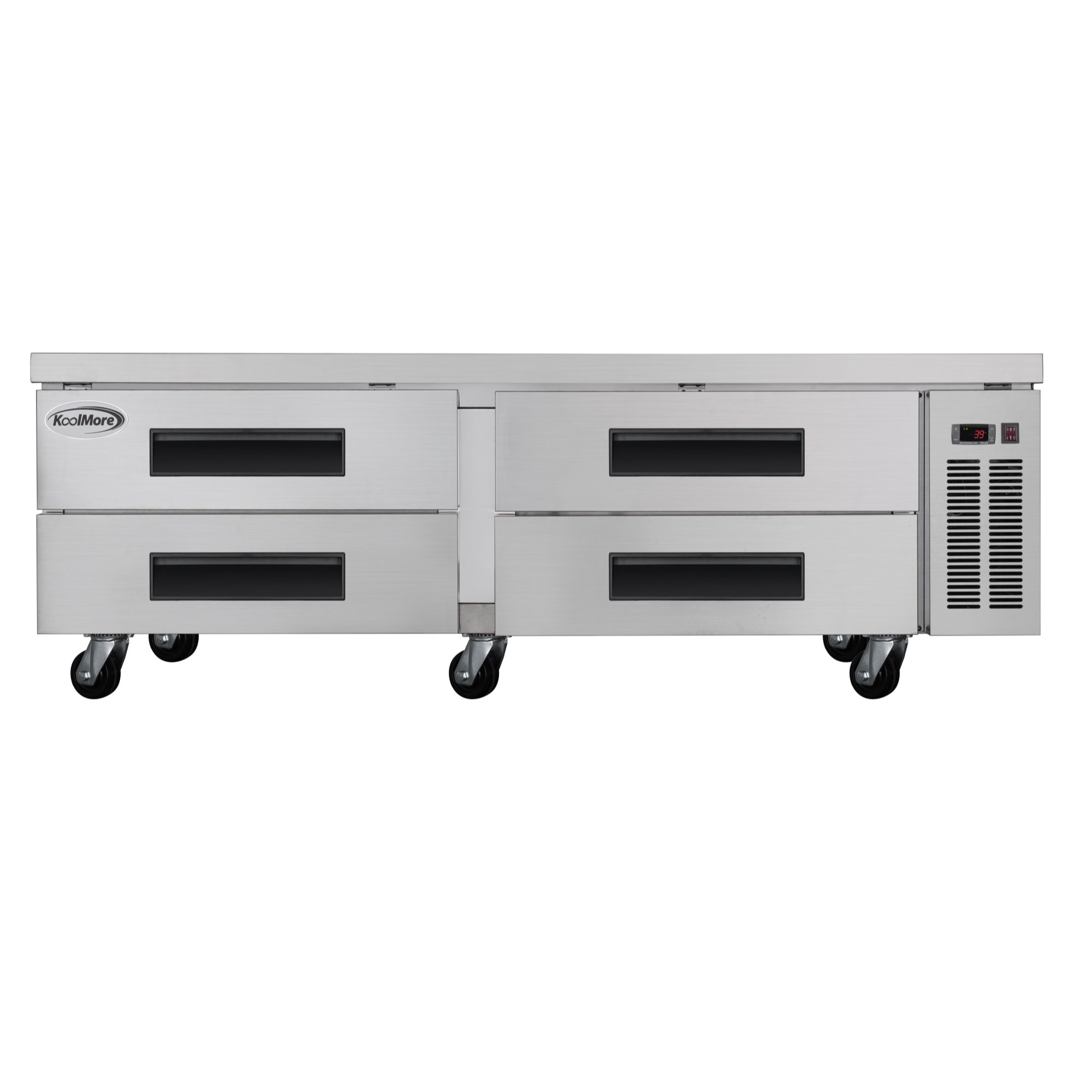 KoolMore 72 in. Commercial Chef Base Refrigerator Storage Cabinet for ...
