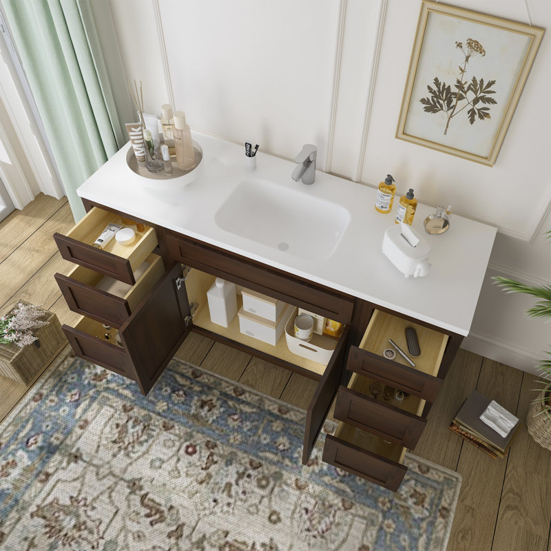 Home Beyond 60'' Single Bathroom Vanity Base Only | Wayfair