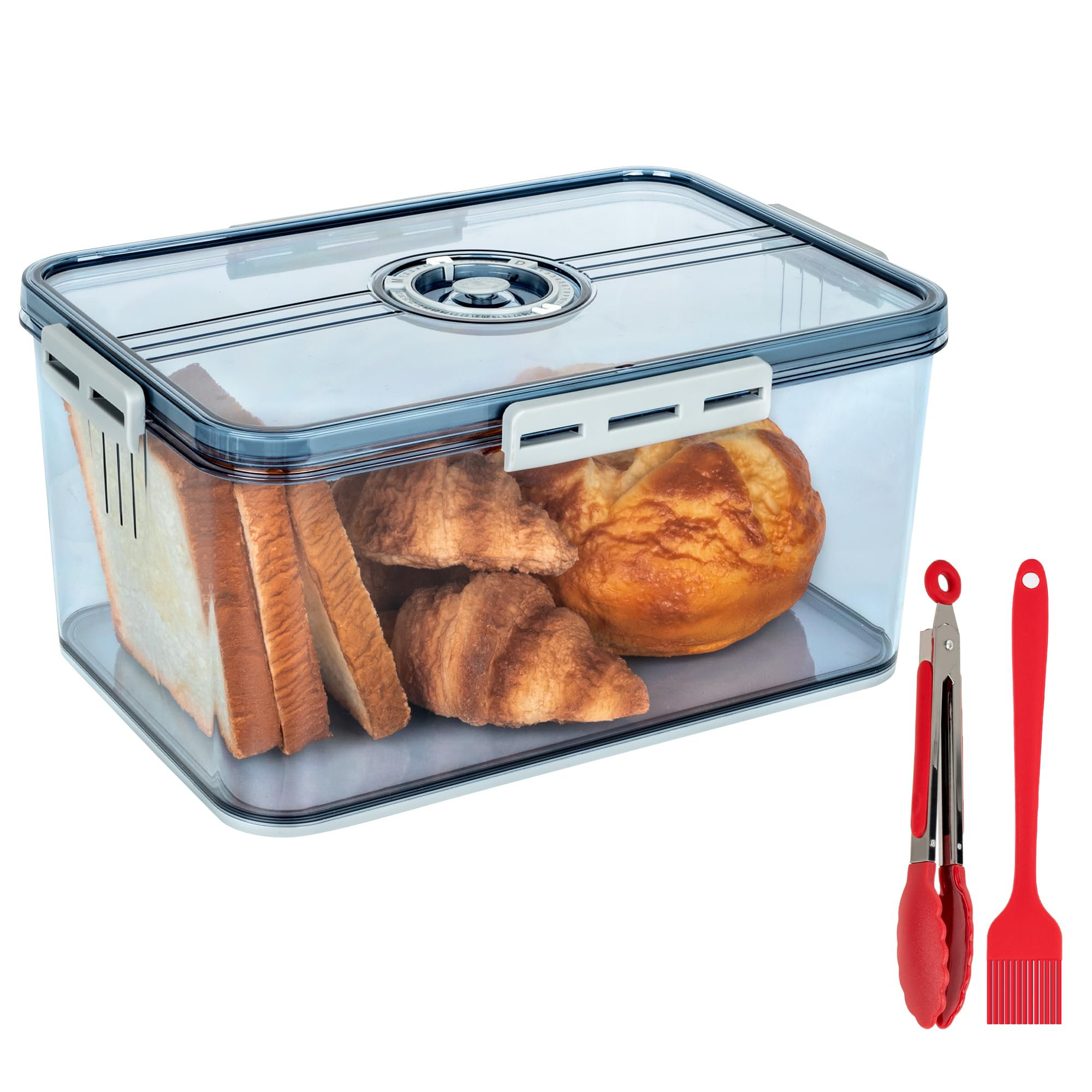 Prep & Savour 13L Capasity Bread Box For Homemade Bread - Airtight ...