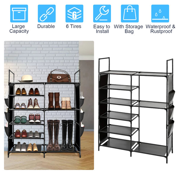 Rebrilliant 36 Pair Shoe Rack | Wayfair