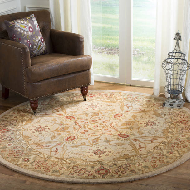 Charlton Home® Tingley Wool Floral Rug & Reviews | Wayfair