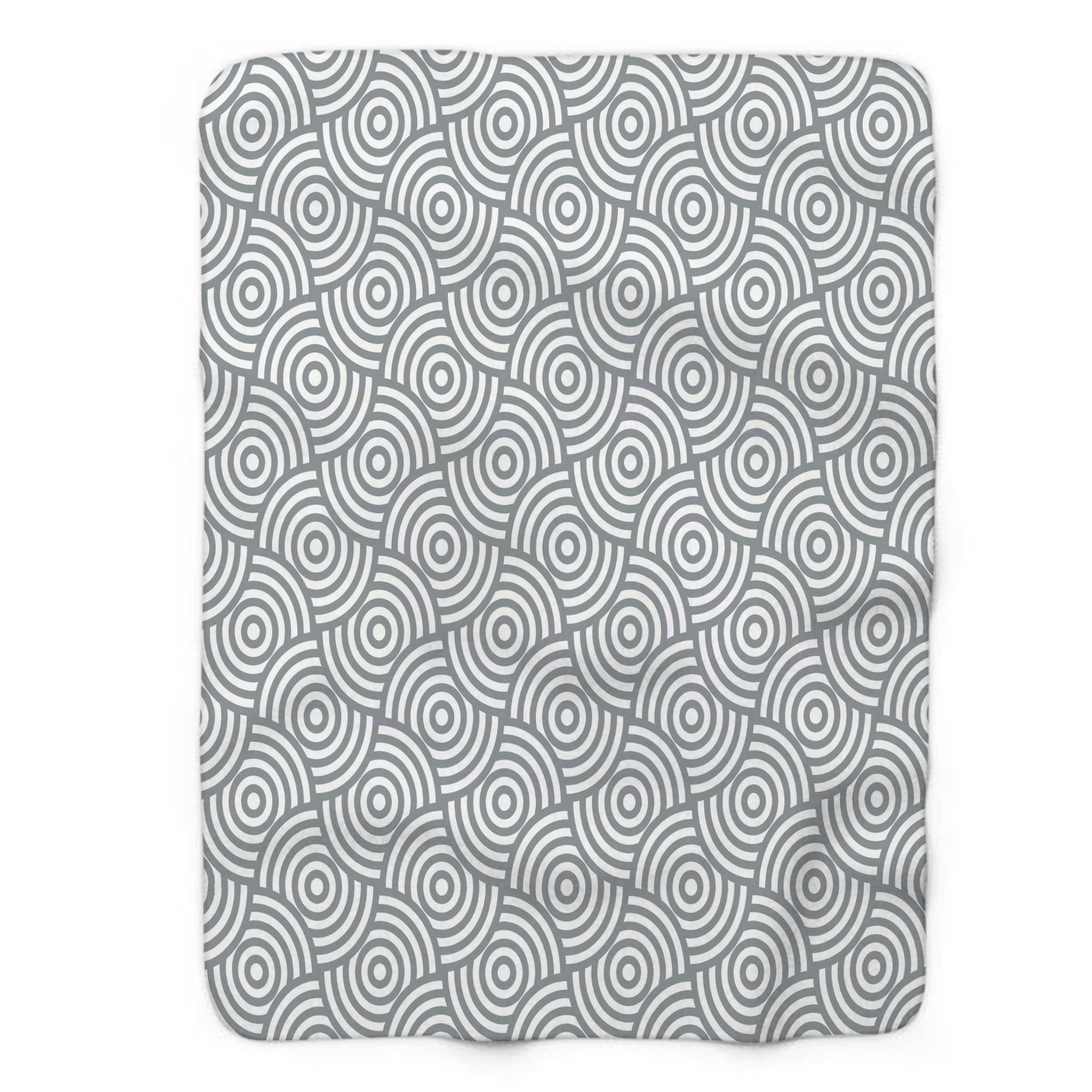 MentionedYou Grey Polka Dots - 1 Piece Premium Sherpa Blanket | Wayfair