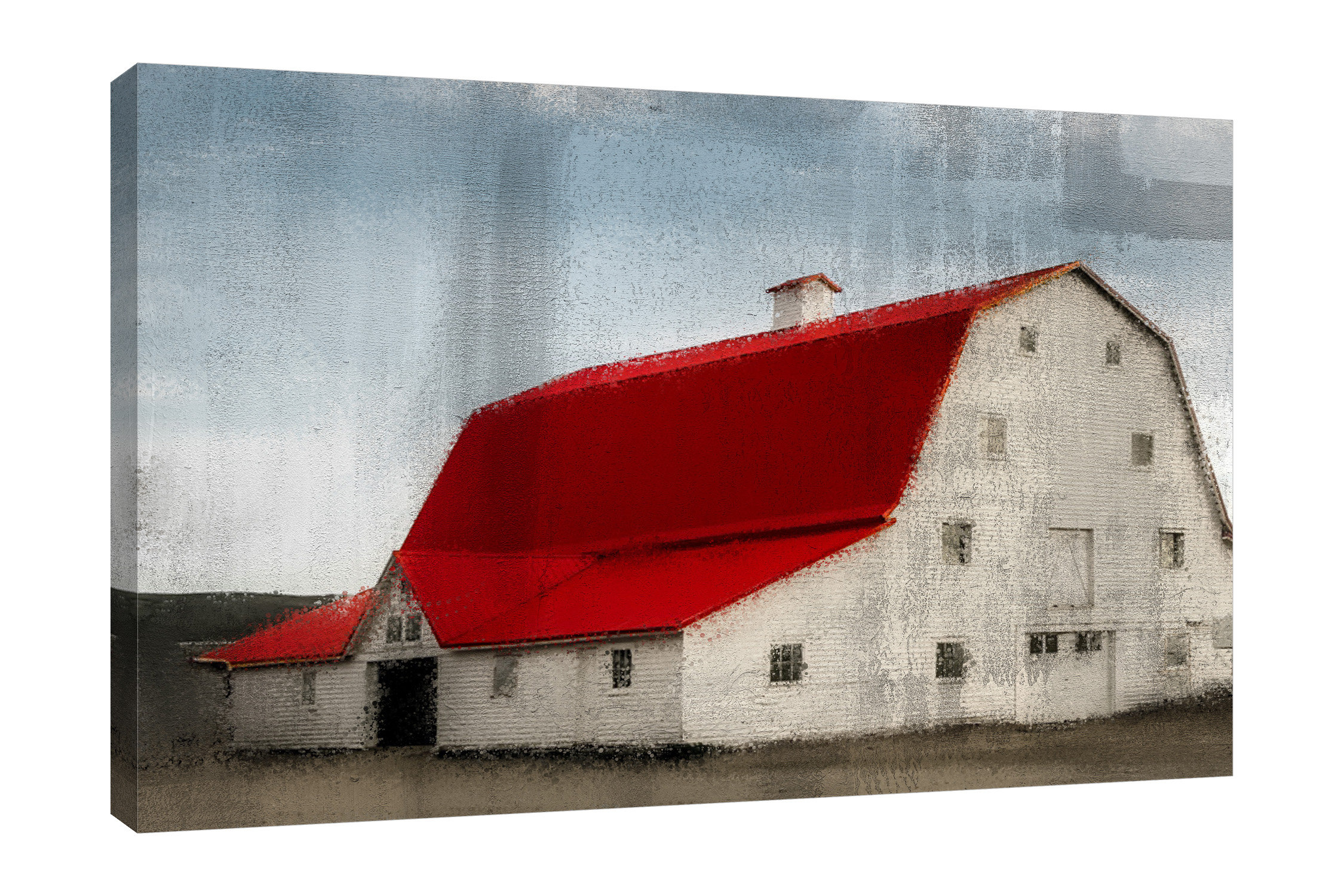 Jaxson Rea "Red Roof Barn" Gallery Wrapped Canvas By Kimberly Allen ...
