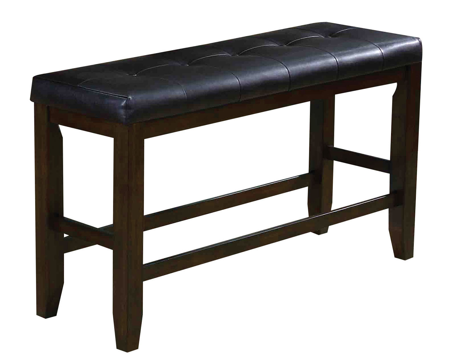 Red Barrel Studio® Nottingham Black and Espresso Counter Height Bench ...