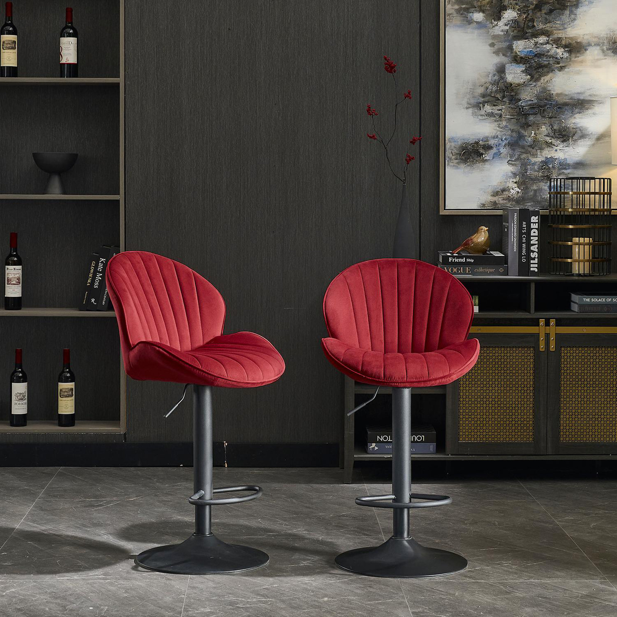 George Oliver Bar Stools Set of 2 | Wayfair