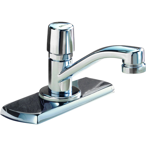 Delta 86T Series Metering Slow-Close Lavatory Faucet | Wayfair