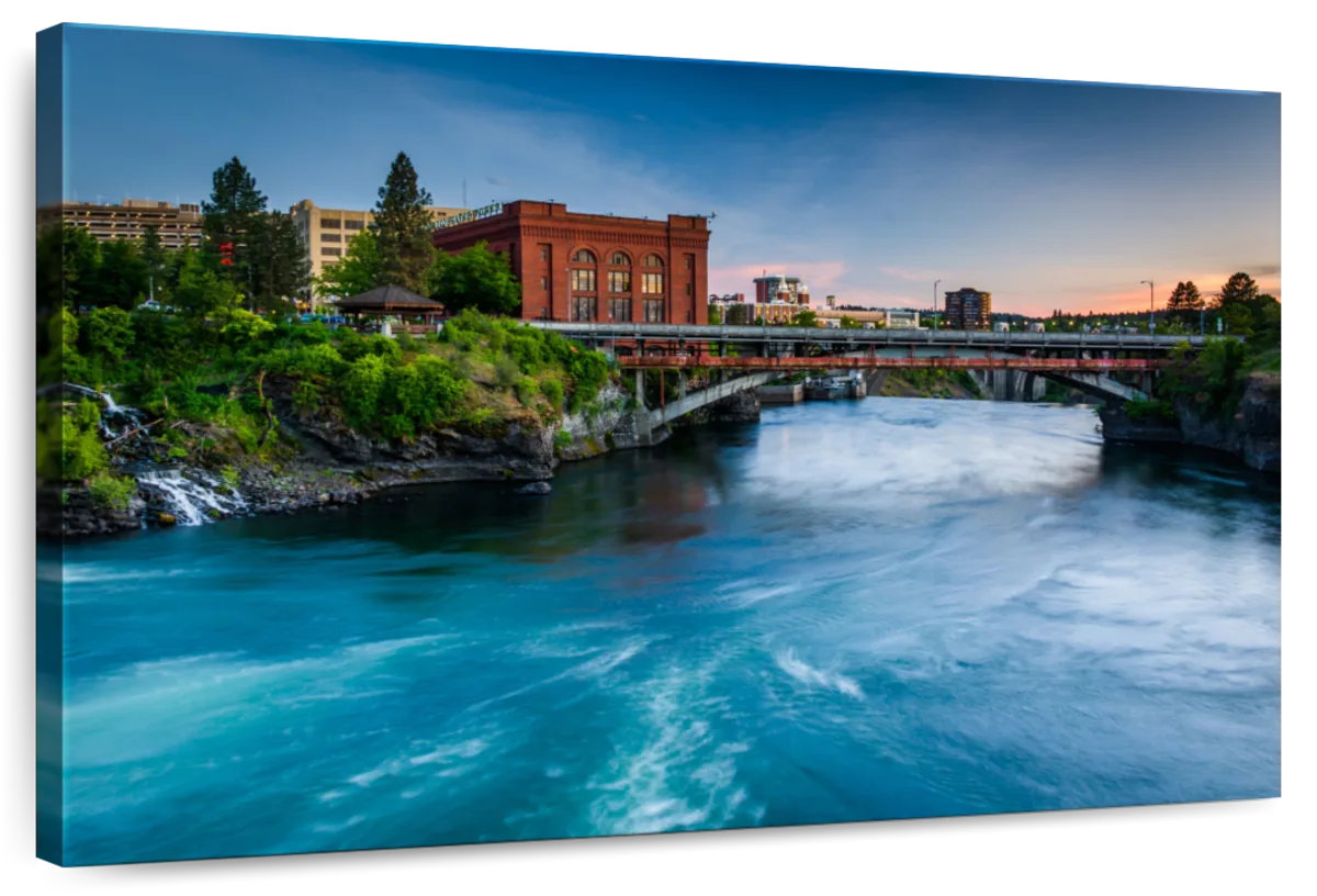 Ebern Designs Nicci Spokane River At Sunset - Wayfair Canada