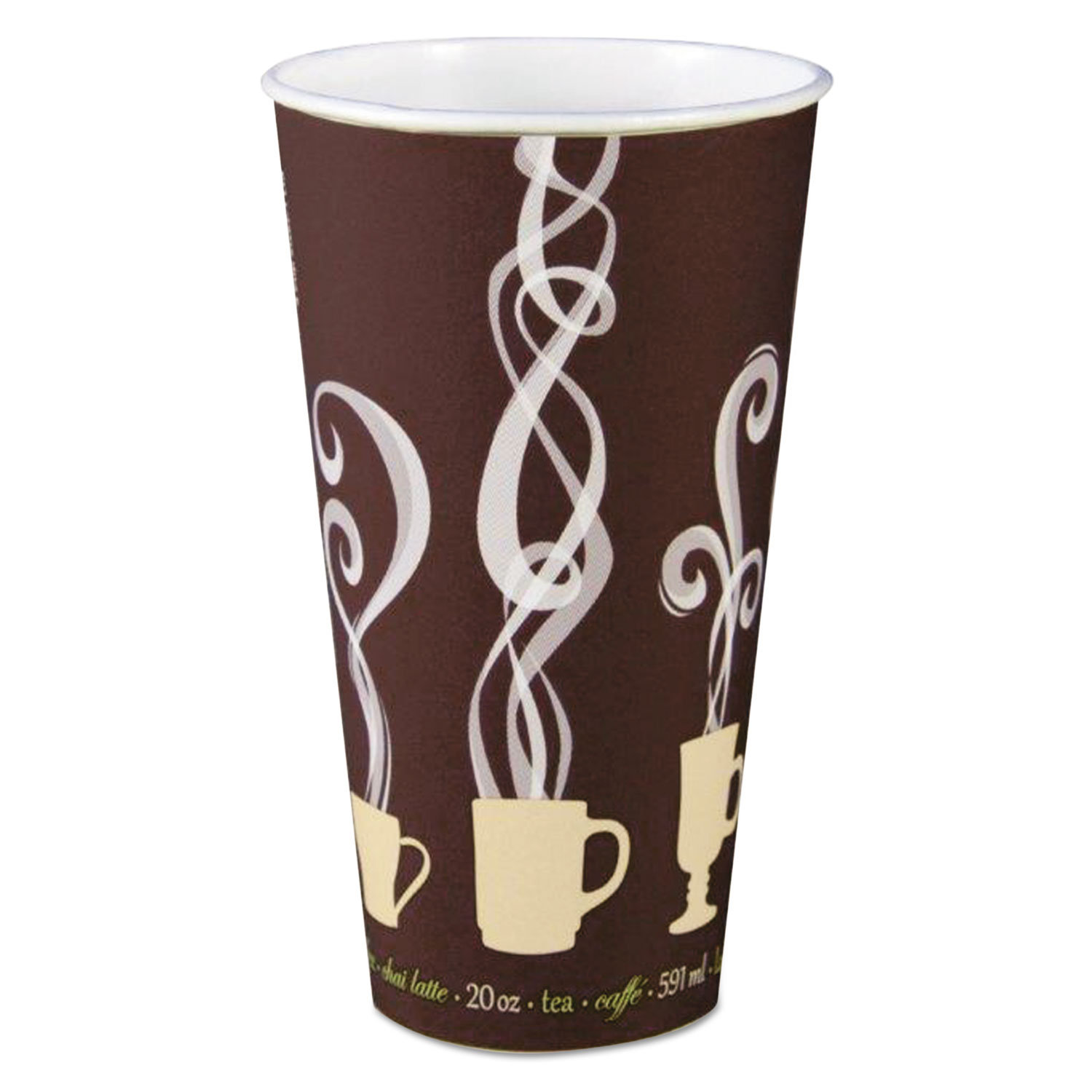 SOLO® SOLO Thermoguard Insulated Paper Hot Cups, 20 Oz, Steam Print ...