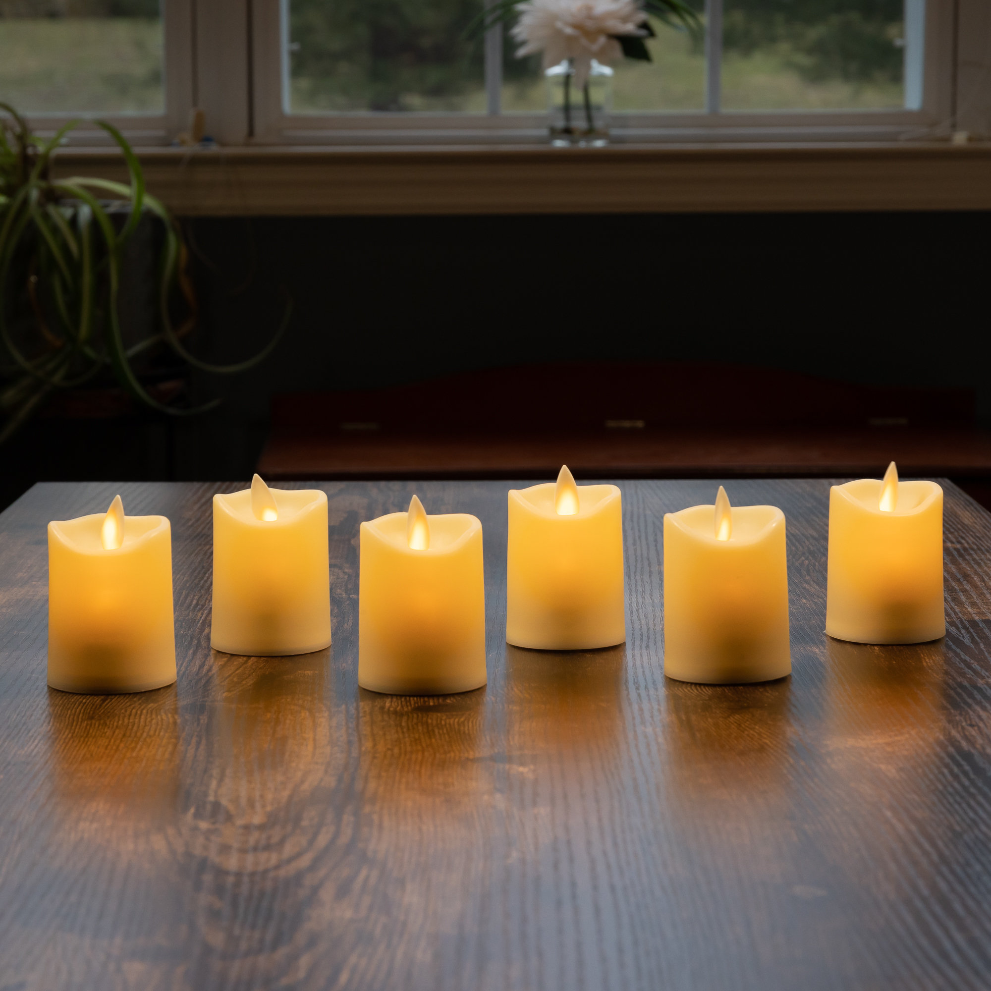 Winston Porter Battery Operated LED Votive Candles with Flickering ...