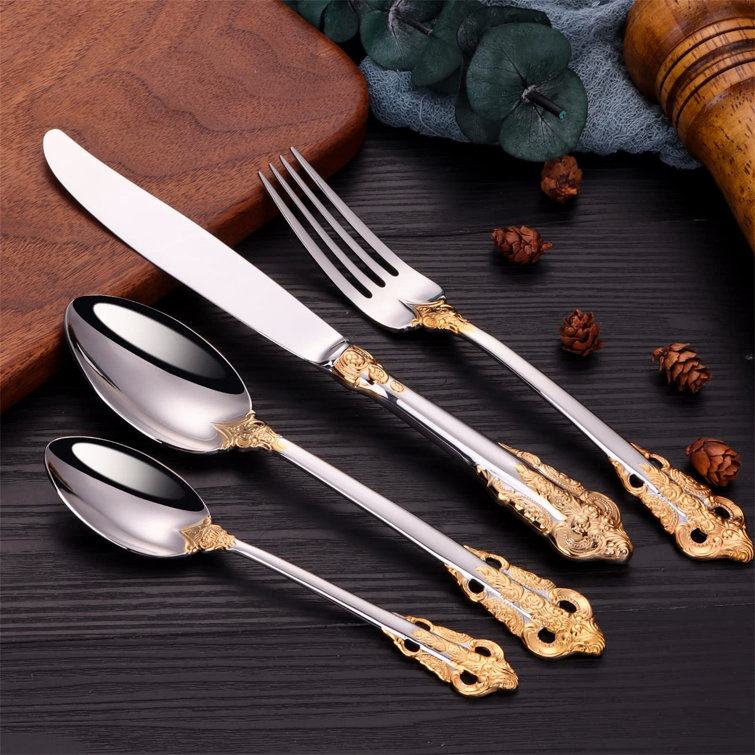 Mercer41 Smith 24 Piece Stainless Steel Cutlery Set , Service for 6 ...