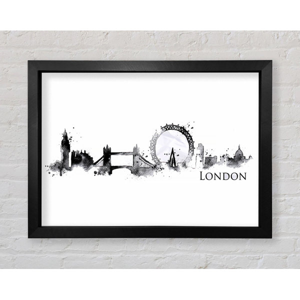 Bright Star Black Splash City - Single Picture Frame Print | Wayfair.co.uk
