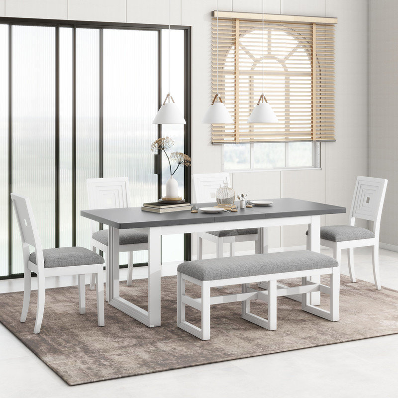 Red Barrel Studio® Janelys Rectangular 60.04'' L x 36.03'' W Dining Set ...