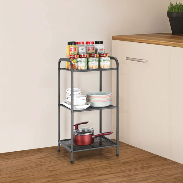 17 Stories Alcovy 14.7'' W Metal Storage Rack | Wayfair