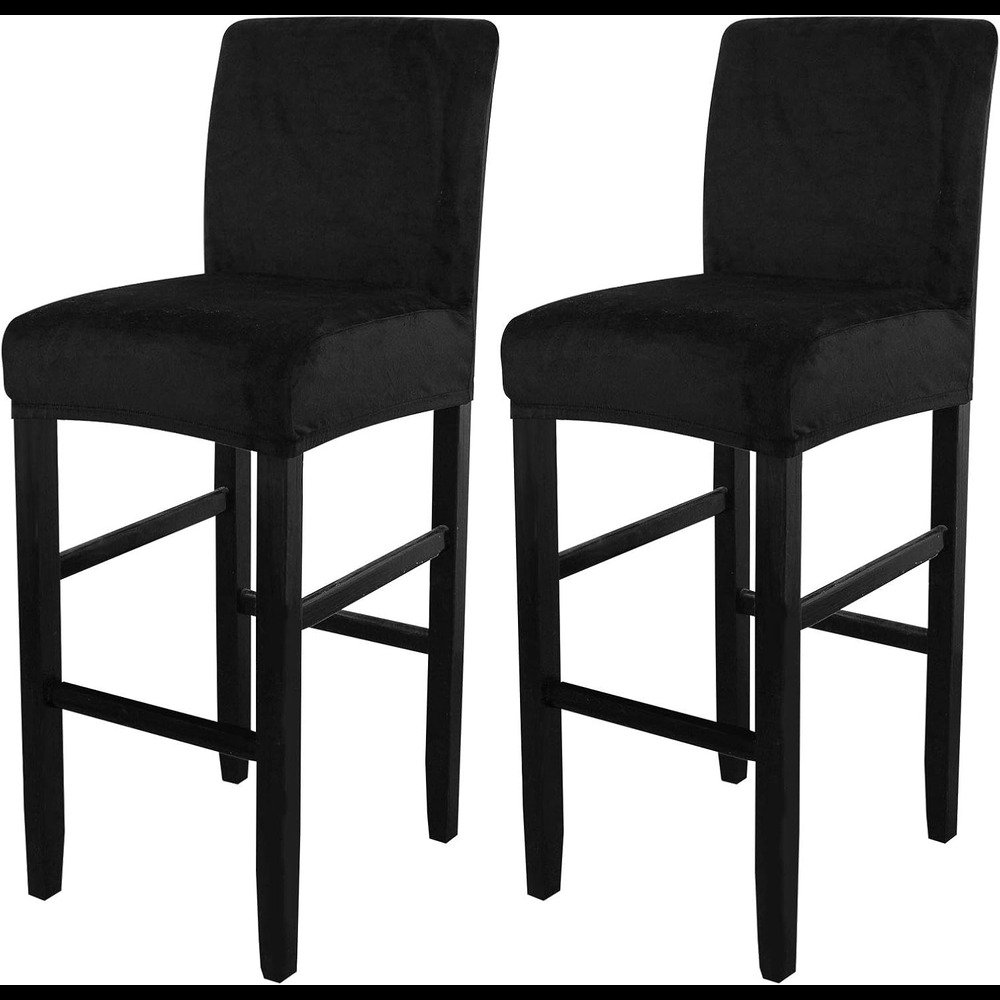 Red Barrel Studio® Stretch Bar Stool Covers Set Of 2, Stretch Removable ...
