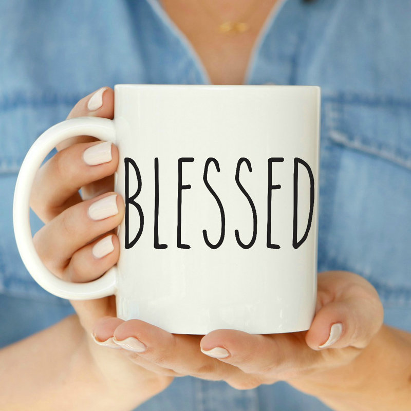 Love You A Latte Shop 'Blessed' Coffee Mug | Wayfair