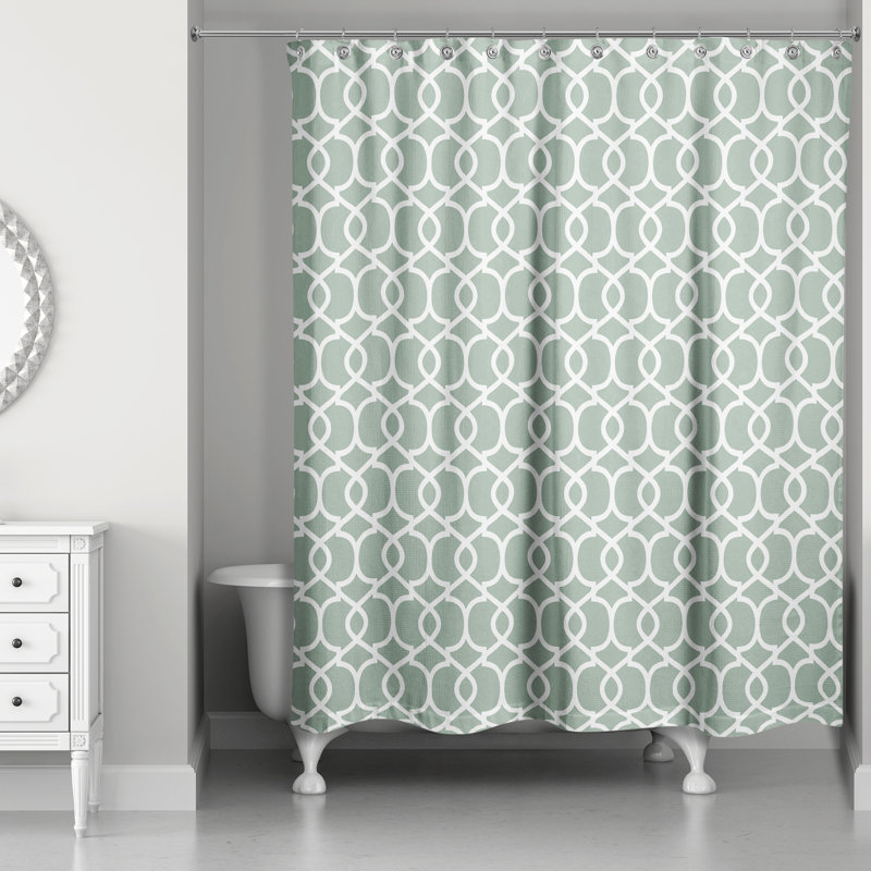 Designs Direct Creative Group Geometric Single Shower Curtain | Wayfair