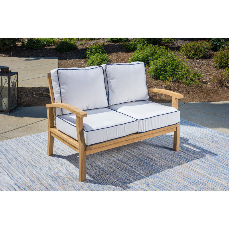 Tortuga Outdoor Teak Fire Table Set Teak 4 - Person Outdoor Seating ...