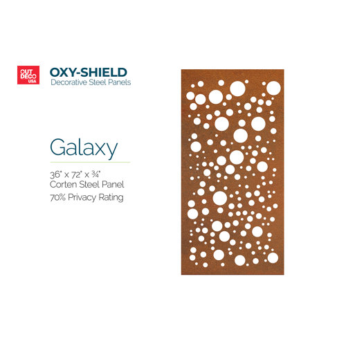 OUTDECO Steel Galaxy Decorative Panel | Wayfair