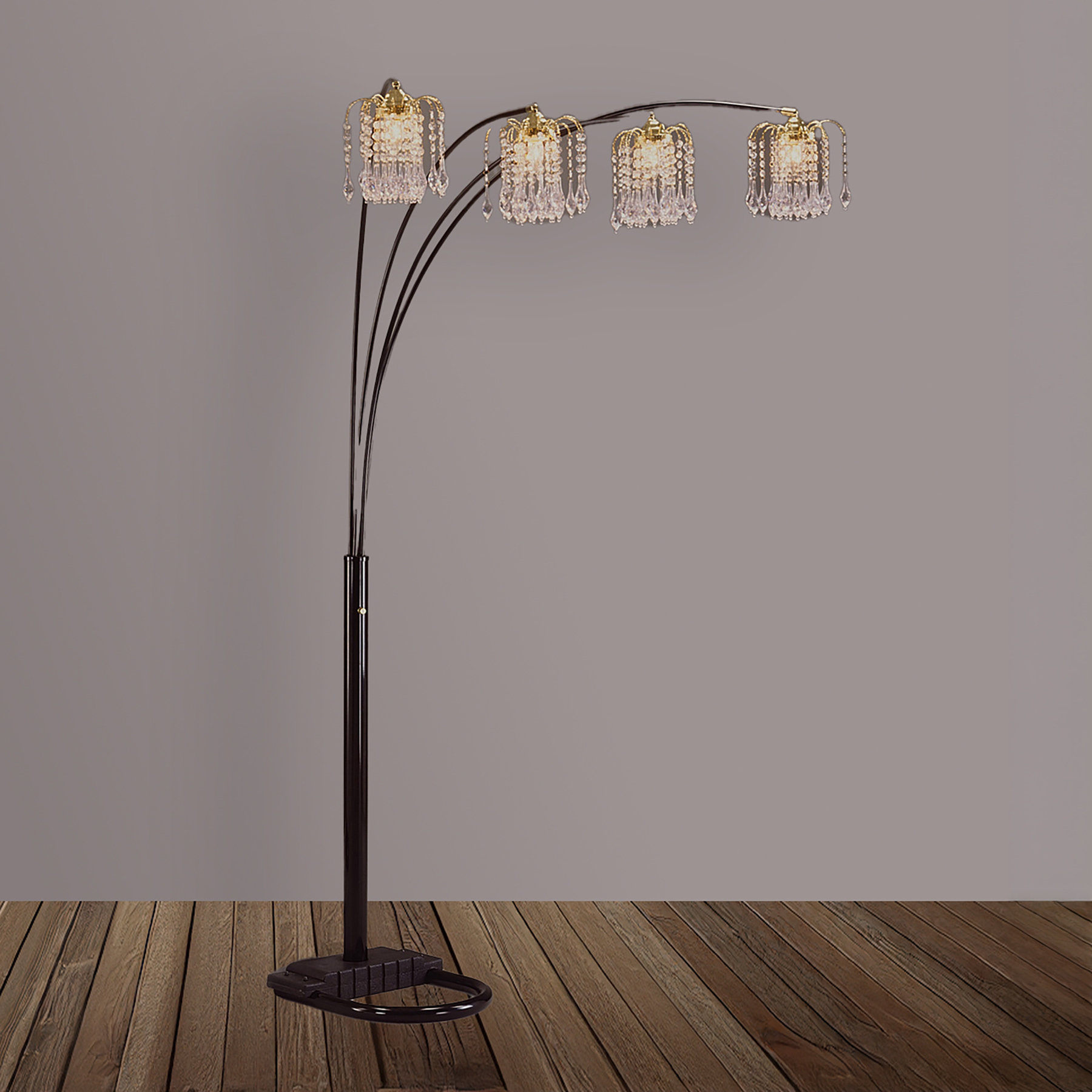 Rosdorf Park Modern Design Classic Luxury Sleek Multi-head Floor Arc ...