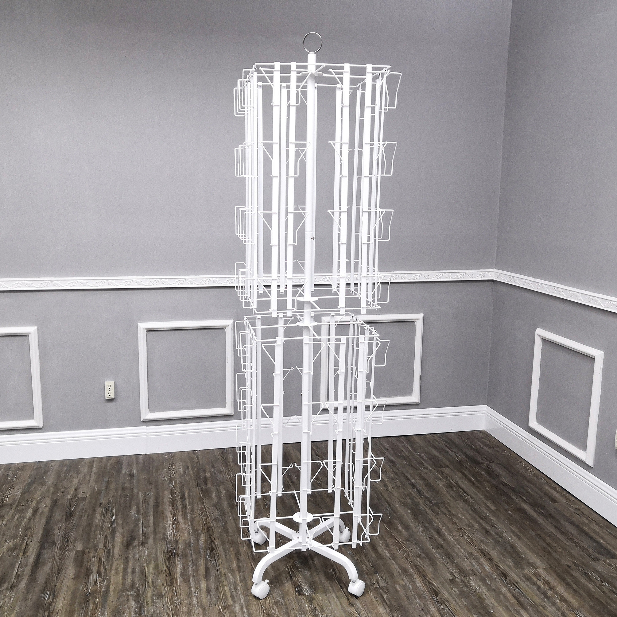 Fixturedisplays 64 Adjustable Pockets Display Rack 5X7 7X5 Up To 11"W X ...